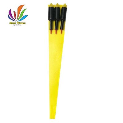 Plastic Tube Bottle Rocket Fireworks With Gorgeous Effect Customization Support
