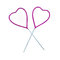 Heart Shaped Party Delight Sparklers , 5 Inch Gold Wedding Sparklers