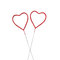 13CM Gold Hand Held Sparklers Heart Shaped For Wedding / Birthday Party